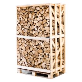 Hele pallet droog essen brandhout 25cm